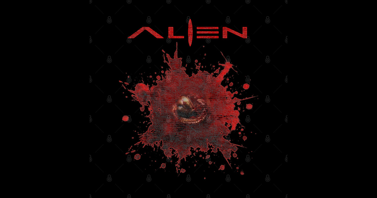 Red Alien Xenomorph - Alien Xenomorph - Sticker | TeePublic