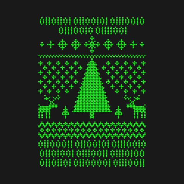 Binary Christmas - Christmas Sweater - T-Shirt | TeePublic