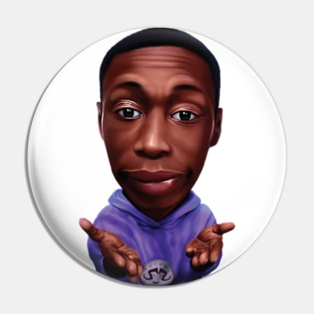 Caricature Of Khabane Khaby Lame Caricature Pin Teepublic