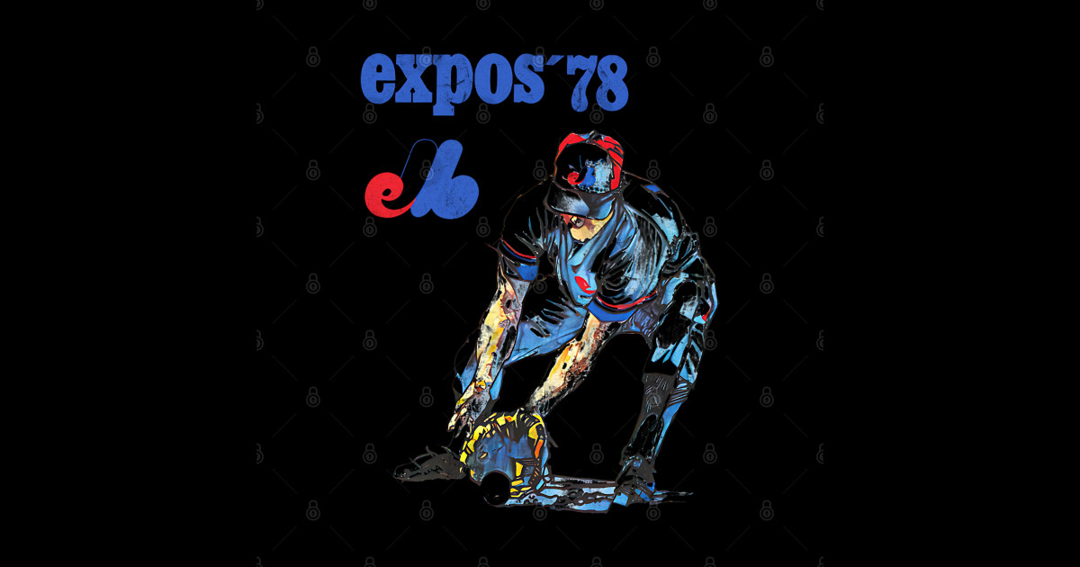 1978 Montreal Expos Vintage Faded Baseball - Montreal Expos - Sticker ...