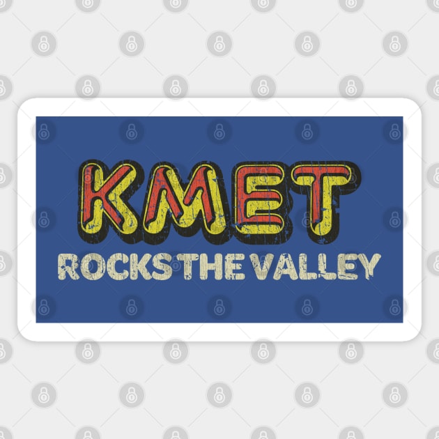 KMET Rocks The Valley 1974 - Rock And Roll Music - Sticker | TeePublic
