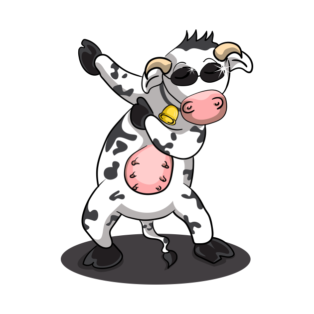 'Dabbing Dancing Cow' Funny Dabbing Animal Gift - Dabbing - T-Shirt ...