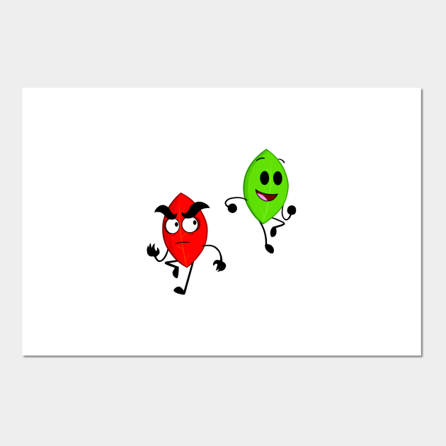 BFDI / BFB / BFDIA - Leafy and Evil Leafy - Bfdi - Posters and Art ...