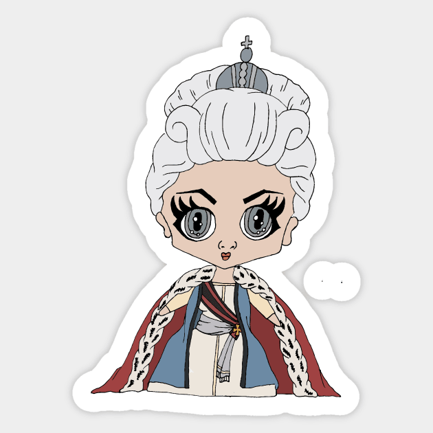 Catherine The Great - Cartoon - Sticker | TeePublic