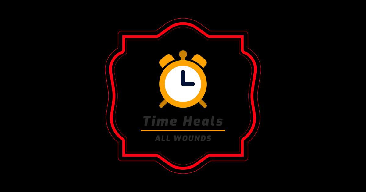 Time Heals All Wounds - Adorable - Sticker | TeePublic