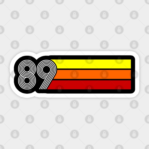 Retro 1989 Styleuniversal - 1989 - Sticker | TeePublic