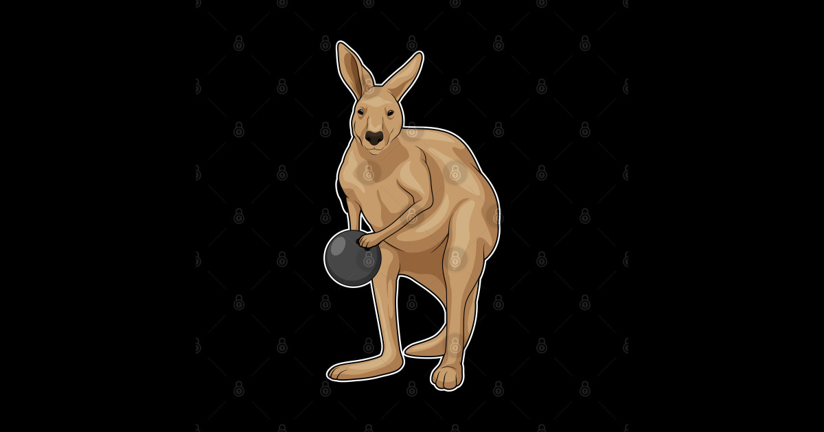 Kangaroo Bowling Bowling ball - Bowling - Sticker | TeePublic