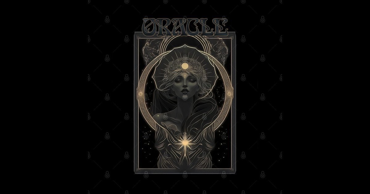 Oracle - Ancient Witch Priestess of Prophecy Art Nouveau - Oracle ...