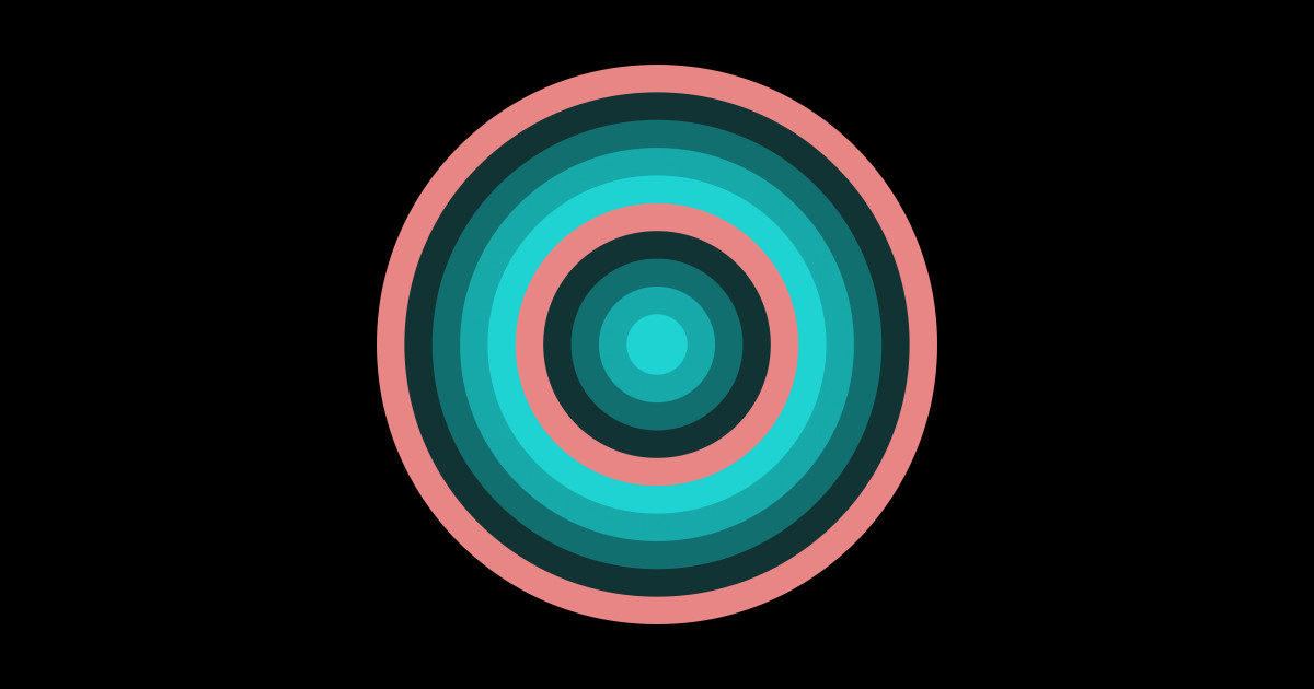 Concentric Circles - Circles - Sticker | TeePublic