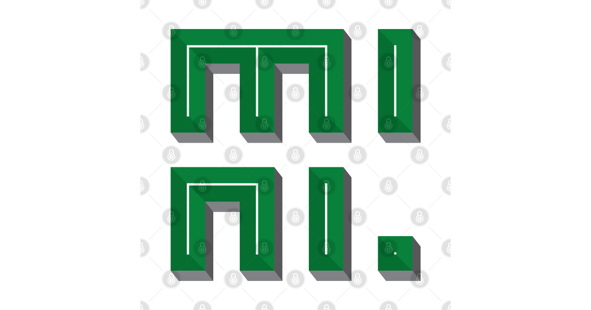 Super 3D MINI text in green - Mini Cooper - T-Shirt | TeePublic