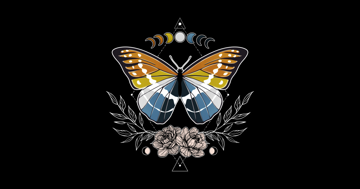 Aroace Butterfly LGBT Asexual Aromantic Pride Flag - Aroace - Posters ...