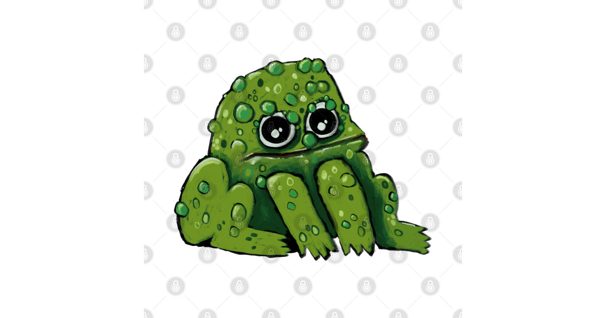 Cartoon Common Fugly Toad - Toad - T-Shirt | TeePublic