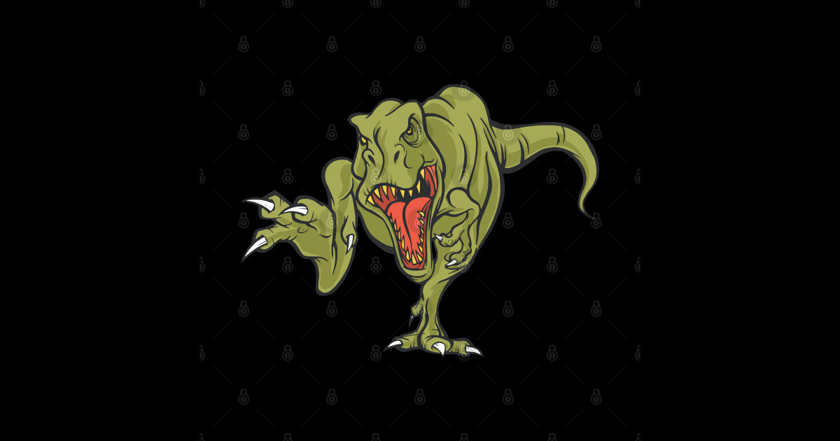 ANGRY T-REX - T Rex - Posters and Art Prints | TeePublic