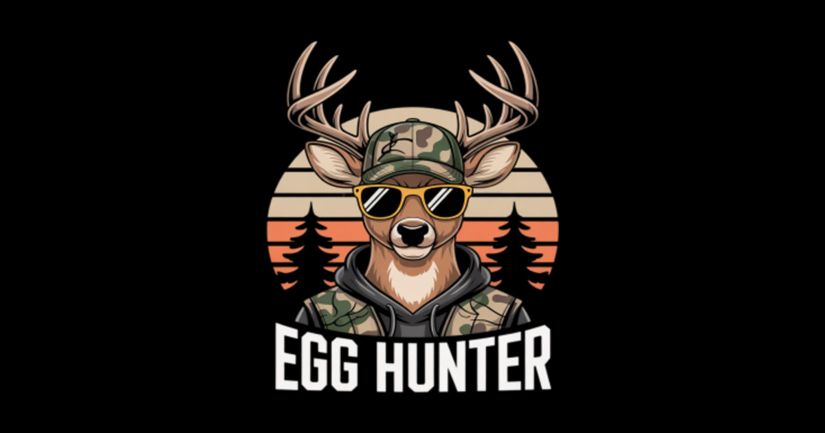 Egg hunt hunter Easter deer stag easter eggs - Egg Hunt Hunter Easter ...