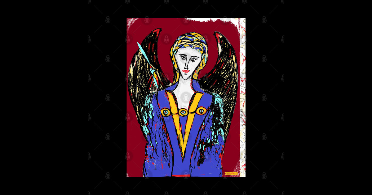 Angel On My Shoulder. - Sunandlion17 - Sticker | TeePublic