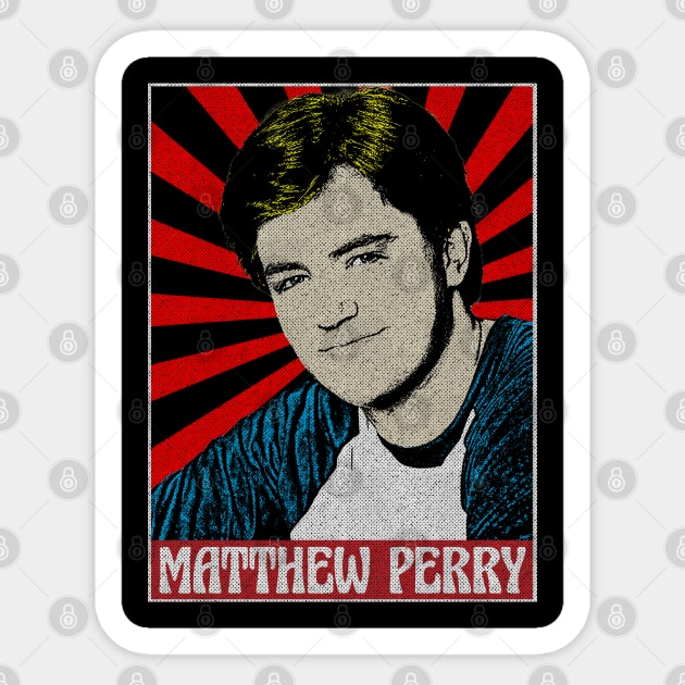 Matthew Perry 80s Pop Art Fan Art - Matthew Perry - Sticker | TeePublic