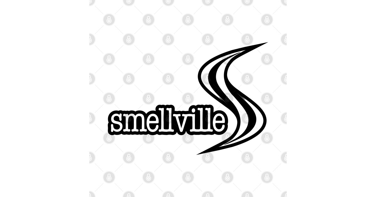 Smellville Logo White with Black Outline - Moule - T-Shirt | TeePublic