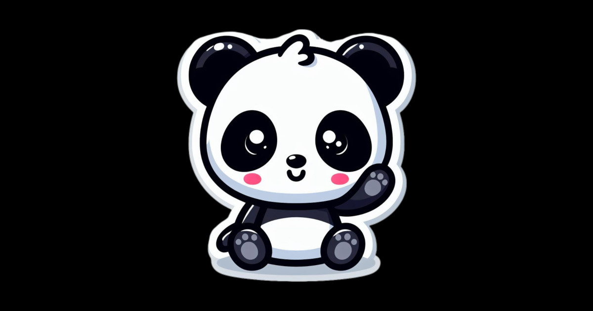 Little panda - Panda - Sticker | TeePublic