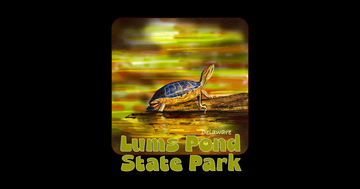 Lums Pond State Park, Delaware - Turtles - Sticker | TeePublic