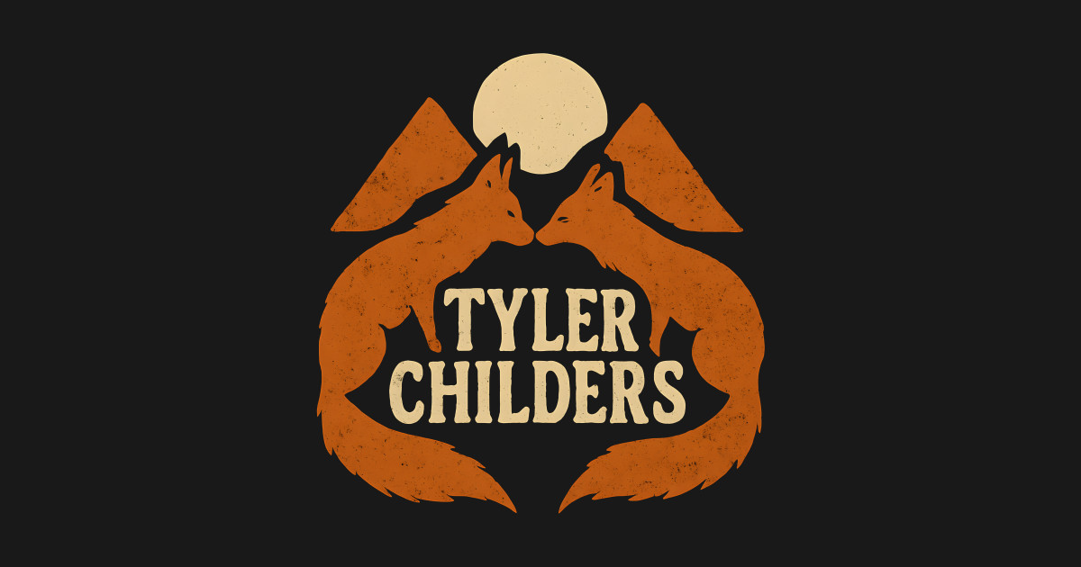 Fox With Mountains And Sun - Rustic Fox Art - T-Shirt | TeePublic