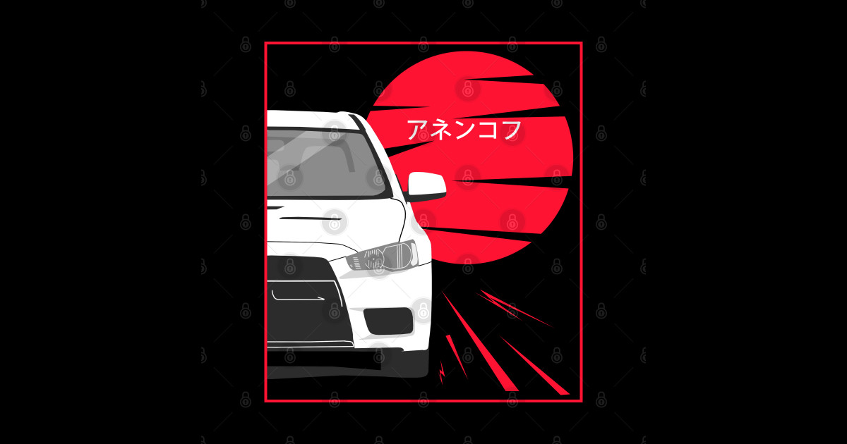 Mitsubishi Lancer Evolution X - Evo X - Sticker | TeePublic