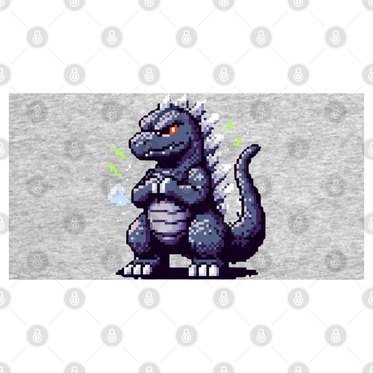 Pixel Godzilla Gojira Ichi - Godzilla - T-Shirt | TeePublic