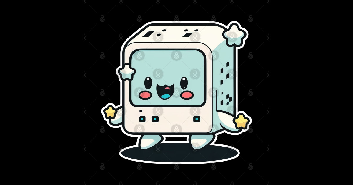 Cute happy kawaii 8-bit 16-bit pixel character - Playful Artwork ...