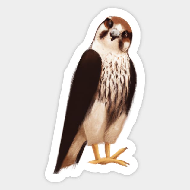 Cute Falcon Drawing - Falcon - Sticker | TeePublic