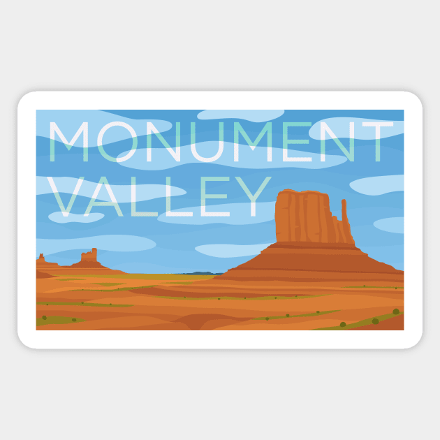 Monument Valley - Arizona - Sticker | TeePublic