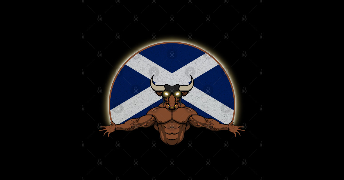 Minotaur Scotland - Scotland - Sticker | TeePublic
