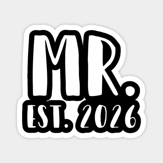 Mr. Est. 2026 Just Married Wedding Husband Mr Mrs - Mr Est - Magnet ...