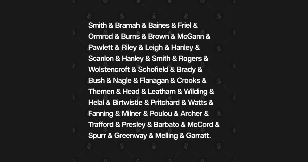 The Fall •• Full Band Line Up List - The Fall - T-Shirt | TeePublic