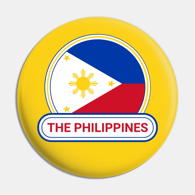 The Philippines Country Badge - The Philippines Flag - Philippines ...
