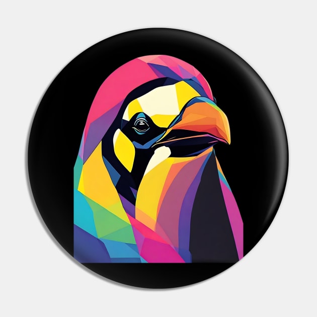 Penguin Pop Art - Penguin - Pin | TeePublic