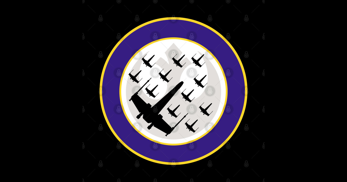 Wraith Squadron Logo - X Wing - Sticker | TeePublic