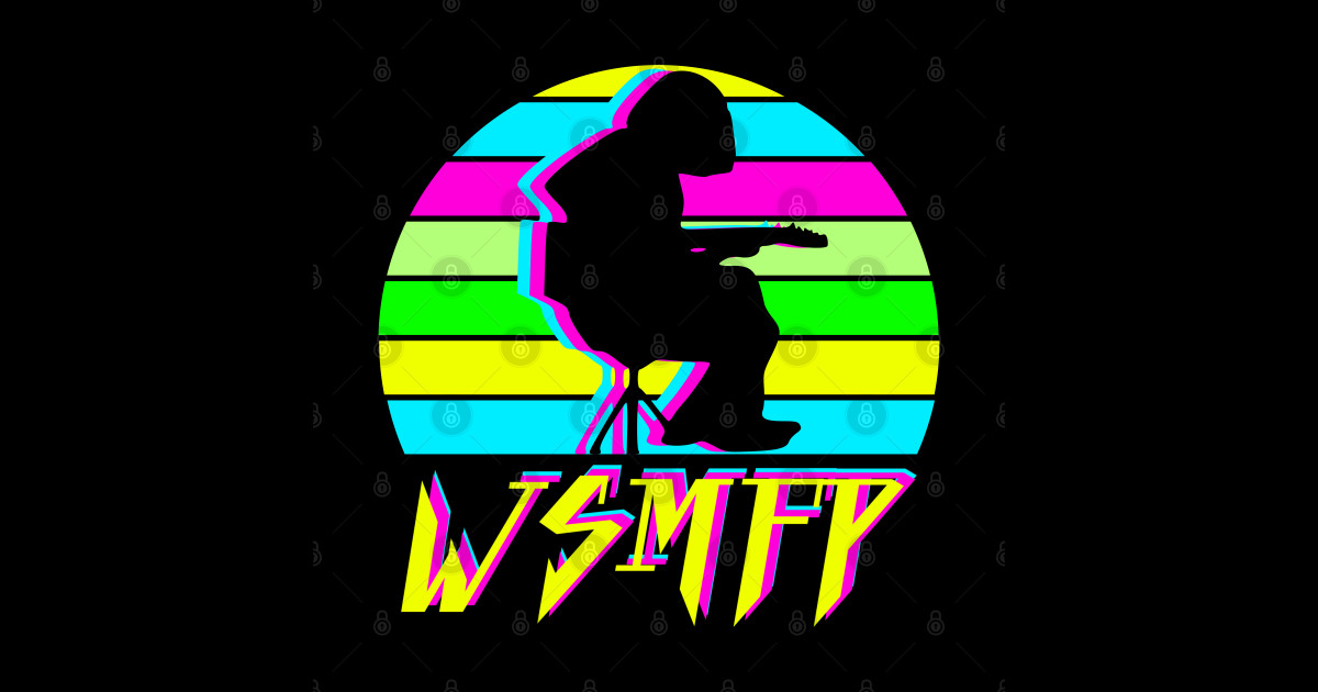 Widespread Panic Houser 80s Neon Sunset - Widespread Panic - Sticker ...