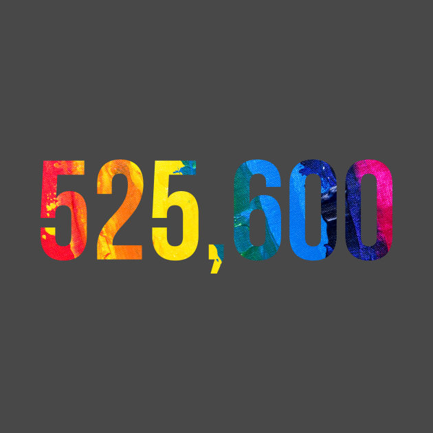 525,600 - Rent Musical - T-Shirt | TeePublic