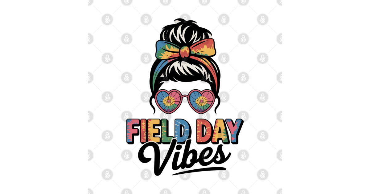 School Field Day Fun Tie Dye Field Day 2025 Girls Kids - Field Day - T ...