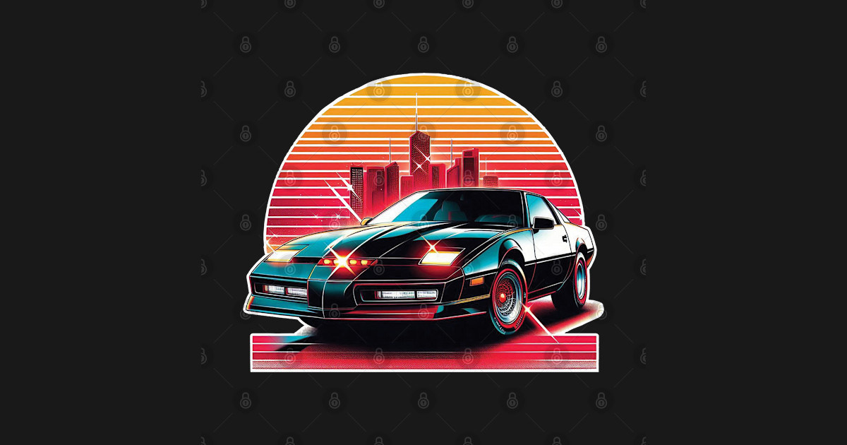 Retro Rides: Knight Rider KITT - Knight Rider - T-Shirt | TeePublic