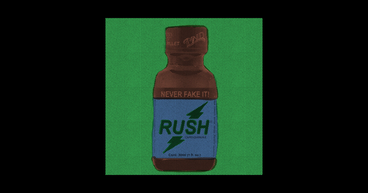 Rush! Pop Art Amyl Poppers - Pop Art - Sticker | TeePublic