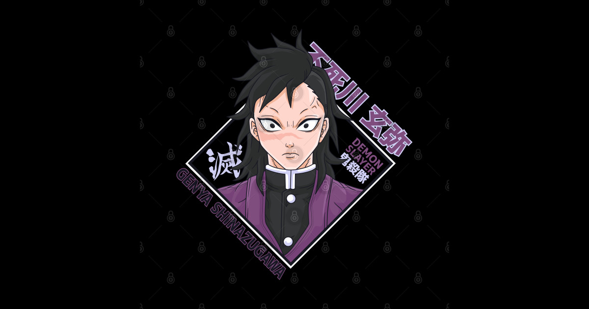 Genya Shinazugawa - Demon Slayer Kimetsu No Yaiba - Sticker | TeePublic