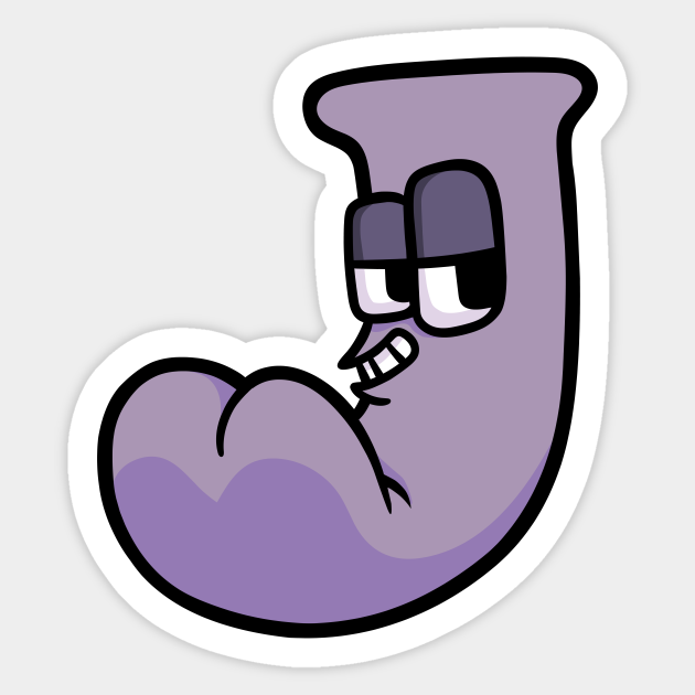J Alphabet Lore Alphabet Lore Sticker Teepublic - Riset