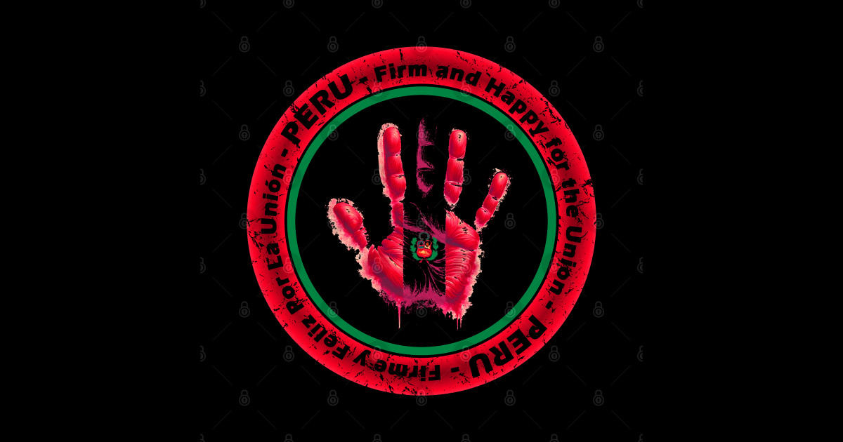 Peruvian Pride Handprint Flag with Peru Country Motto - Peruvian Flag ...