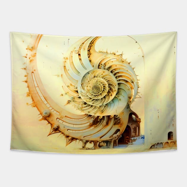 Fibonacci Sequence: Fibonacci Nautilus Shell - Fibonacci Sequence - Tapestry | TeePublic