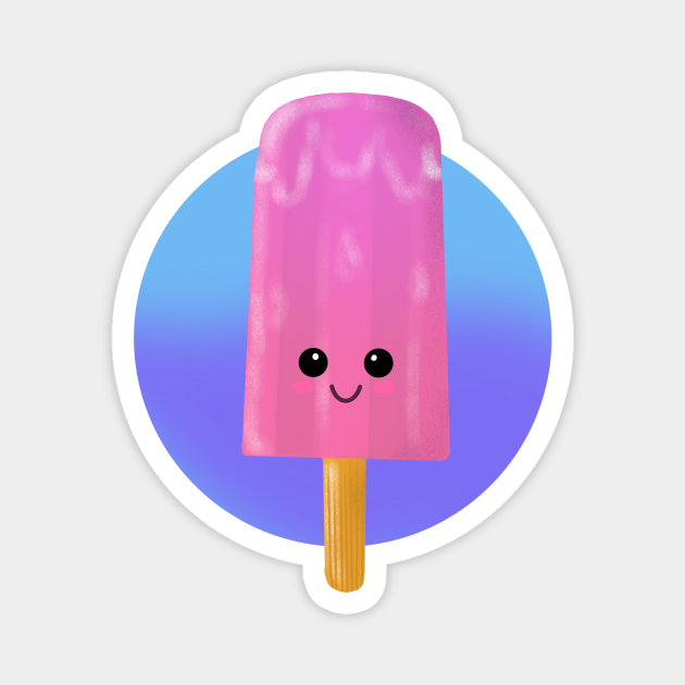 Happy popsicle - Popsicle - Magnet | TeePublic