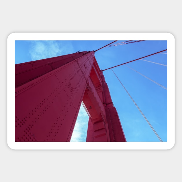 Red Tower - San Francisco - Sticker | TeePublic