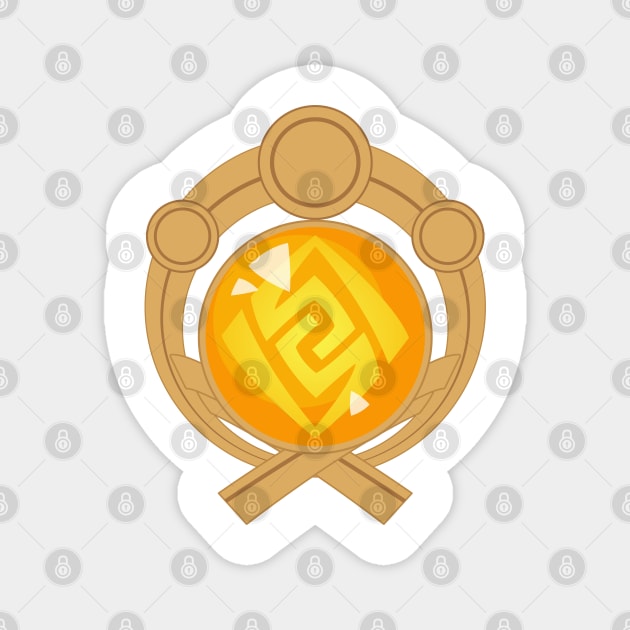 Genshin Impact Inazuma Vision - Geo - Genshin - Magnet | TeePublic