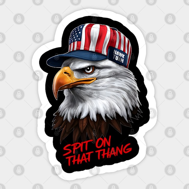 Hawk tuah spit on that thang 2024 - Tawk Tuah - Sticker | TeePublic