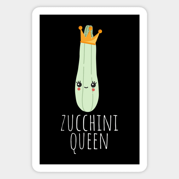 Zucchini Queen Cute - Zucchini - Sticker | TeePublic