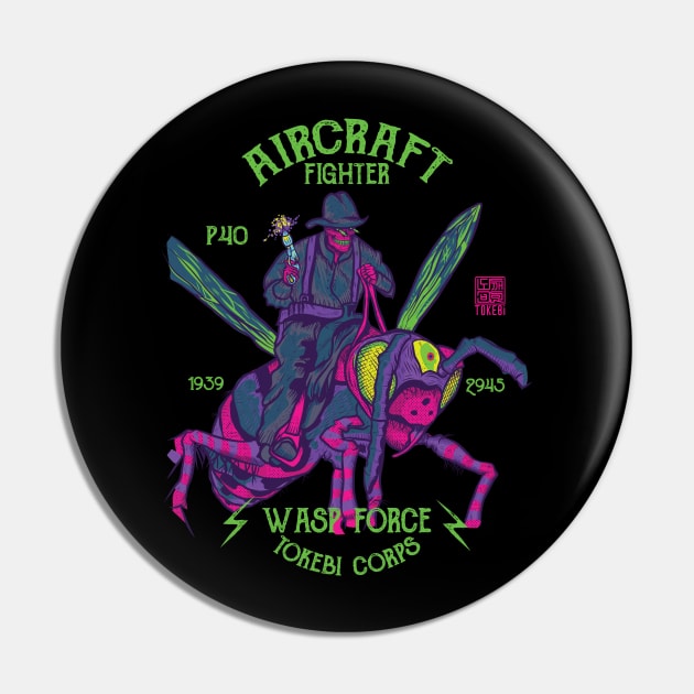 Wasp Rider Cowboy Skull - Skull - Pin | TeePublic